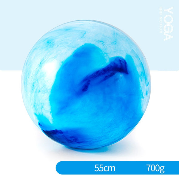 Kids Sensory Yoga Gymnastic Balancing Ball CLOUDY WHITE BLUE SPHERE ...