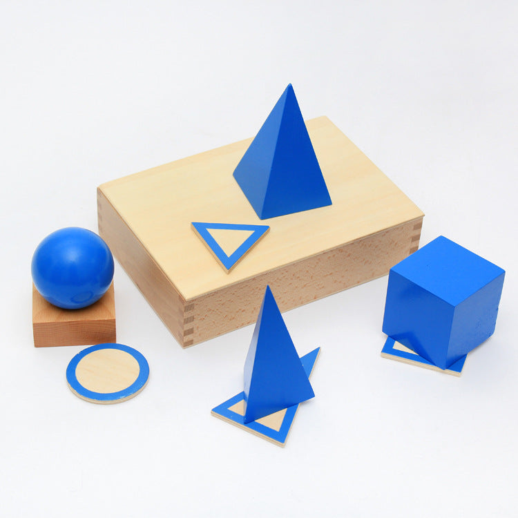 Large Wooden Montessori 3D Geometric Solids Shapes set of 10 – HAPPY GUMNUT
