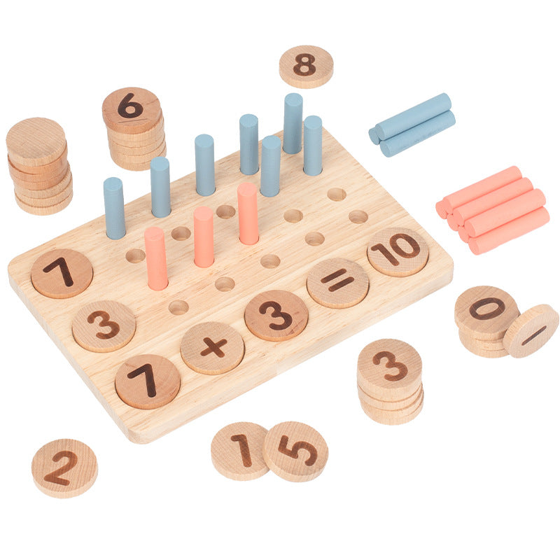 Basic Montessori Math Counting Pegs Number Counting Sticks Board ...