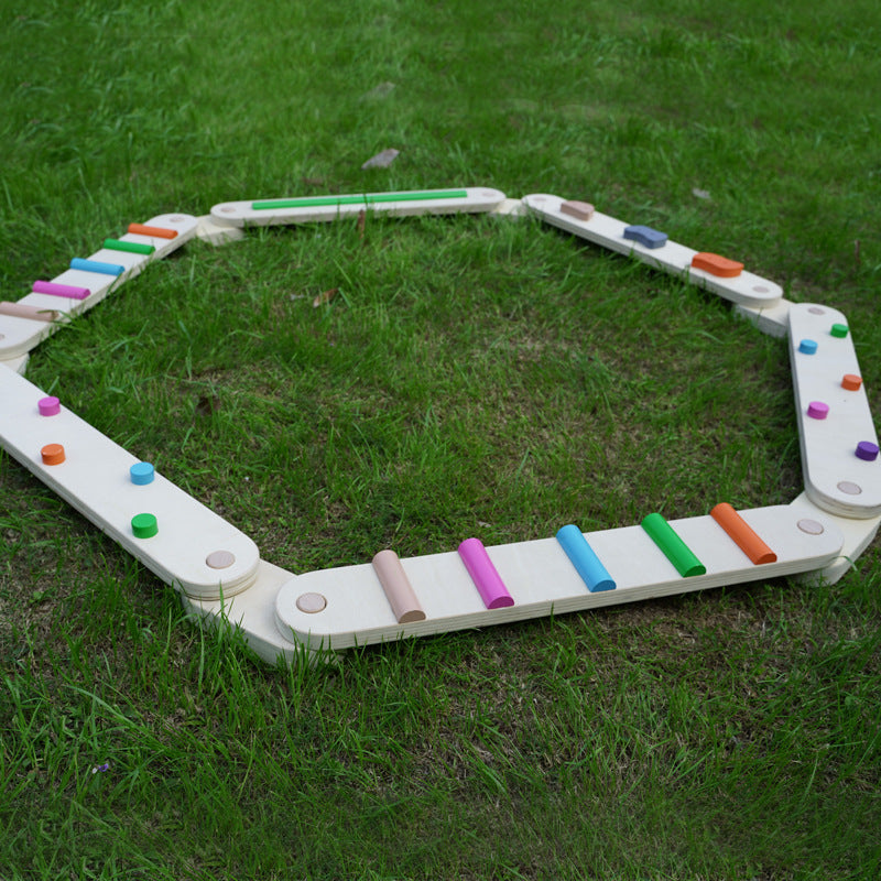 Kids Balance Beam Wooden obstacle Course Stepping Stone Toy – HAPPY GUMNUT