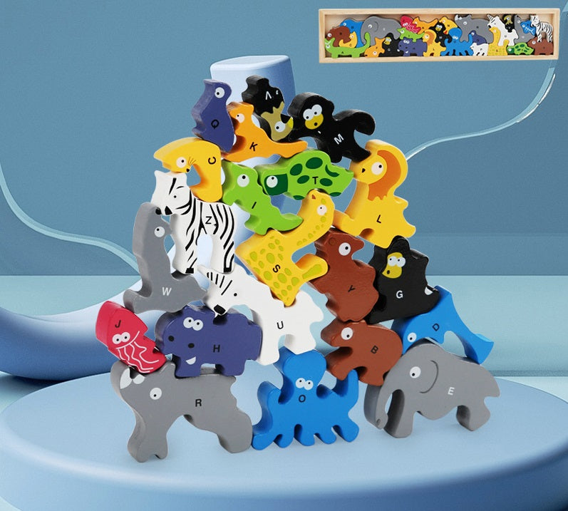 Kids Wooden Animal Alphabet Block Puzzle – HAPPY GUMNUT