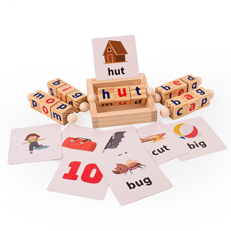 CVC Word Spin and Read Phonic Spelling Learning Game Word Cognitive ...