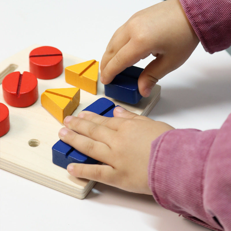 Montessori Wooden Bolt and Nut Busy Board – HAPPY GUMNUT