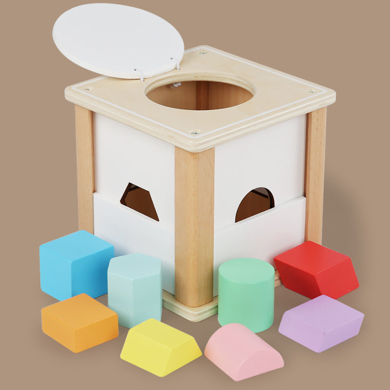 Wooden Montessori Shape Sorting Box with shifting plates – HAPPY GUMNUT
