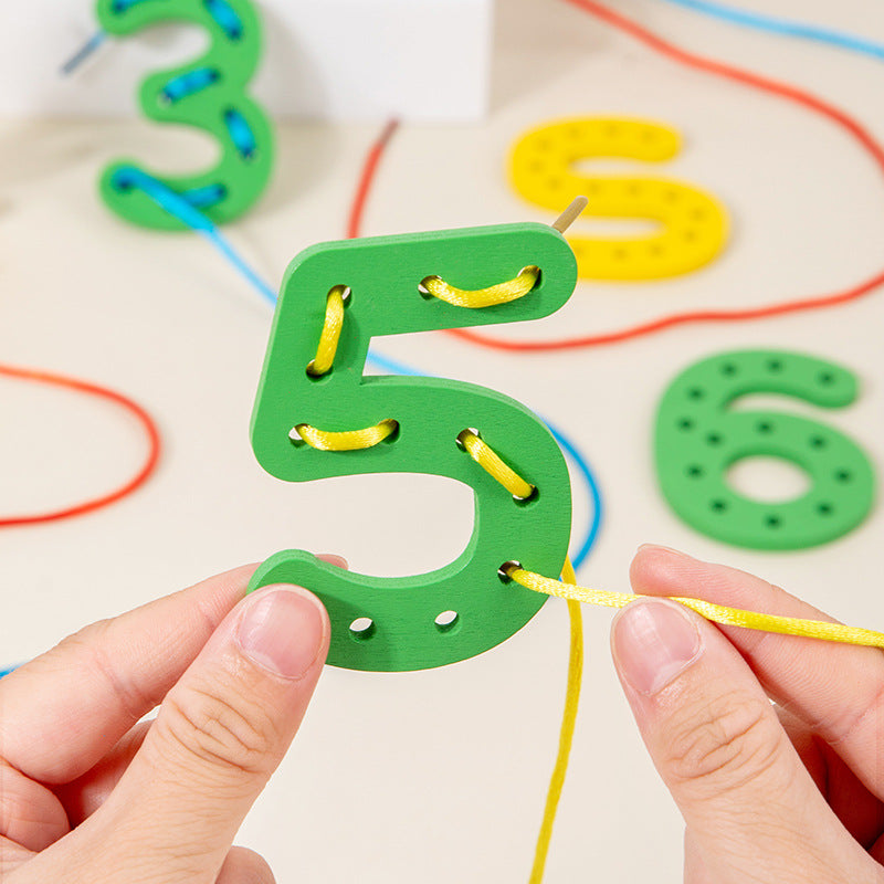 Wooden Alphabet and Numbers Thread String Tracing Pack – HAPPY GUMNUT
