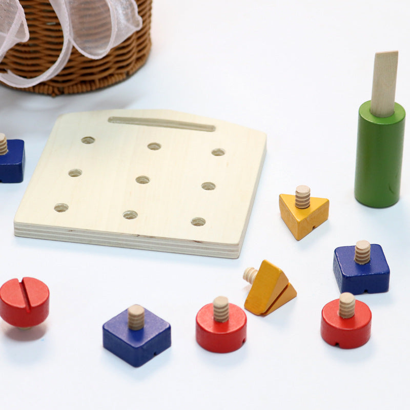 Montessori Wooden Bolt and Nut Busy Board – HAPPY GUMNUT