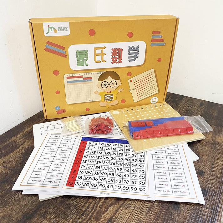 Montessori Math Learning Kit Addition Subtraction and Multiplication B ...