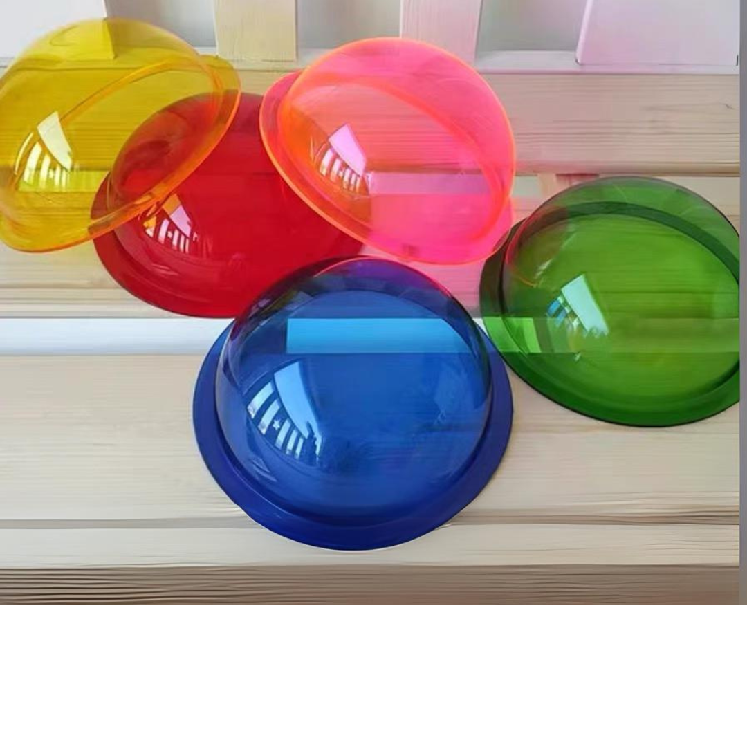 25cm Acrylic Dome Ball Sensory 5 Bowl For Play Light Table Reggio Insp ...