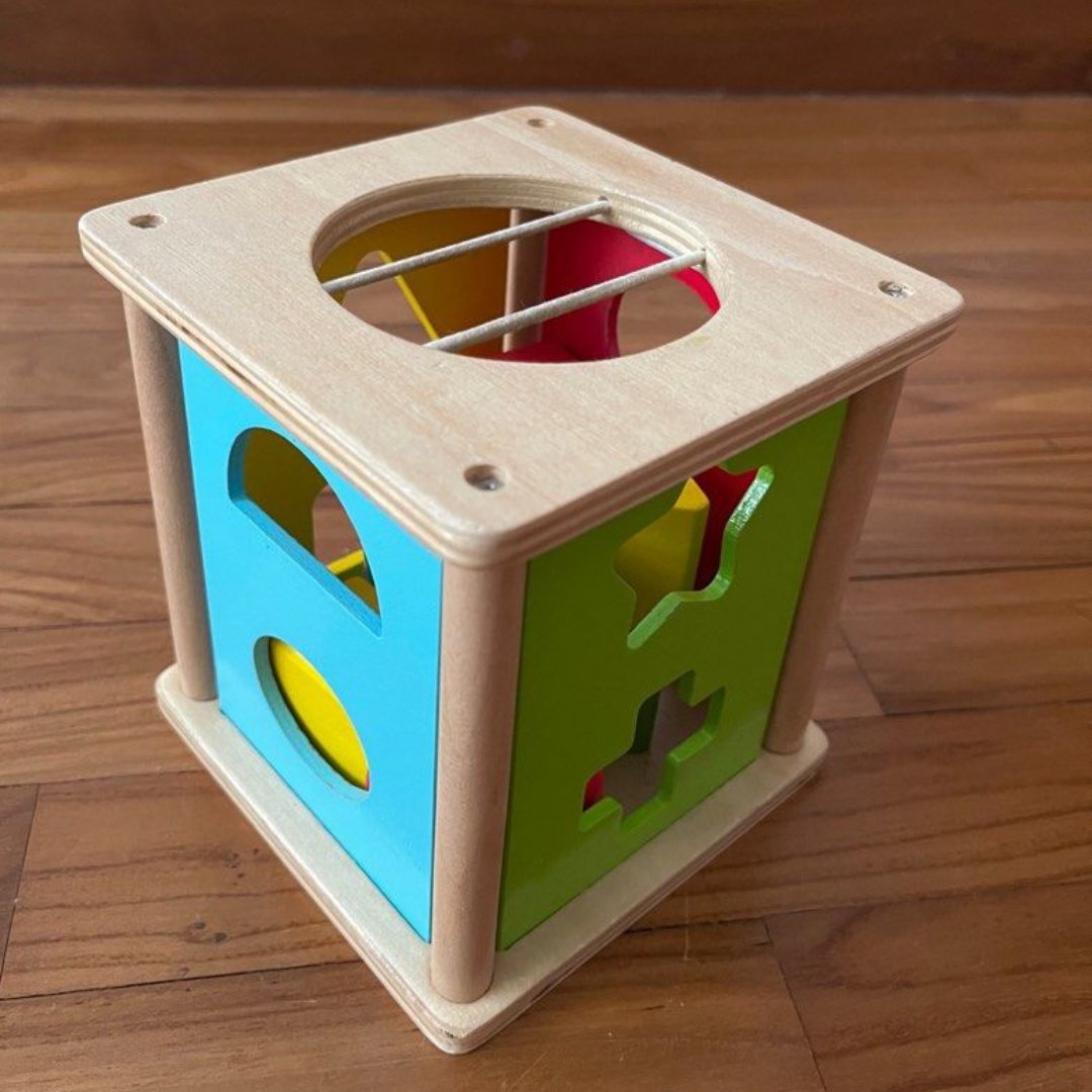 Wooden Geometric Shape Sorting Box – HAPPY GUMNUT