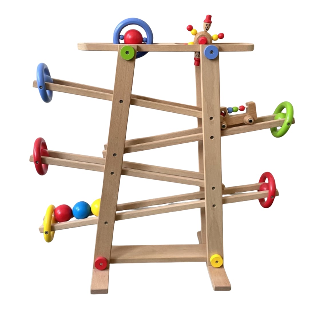 X Large Wooden Ball Run Track a Ball Rack Car Ramp Toy – HAPPY GUMNUT