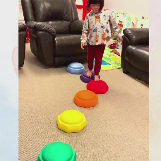 Rainbow Or Pastel Kids Jumbo Stepping Stones EPP Stacking Blocks Toy B ...