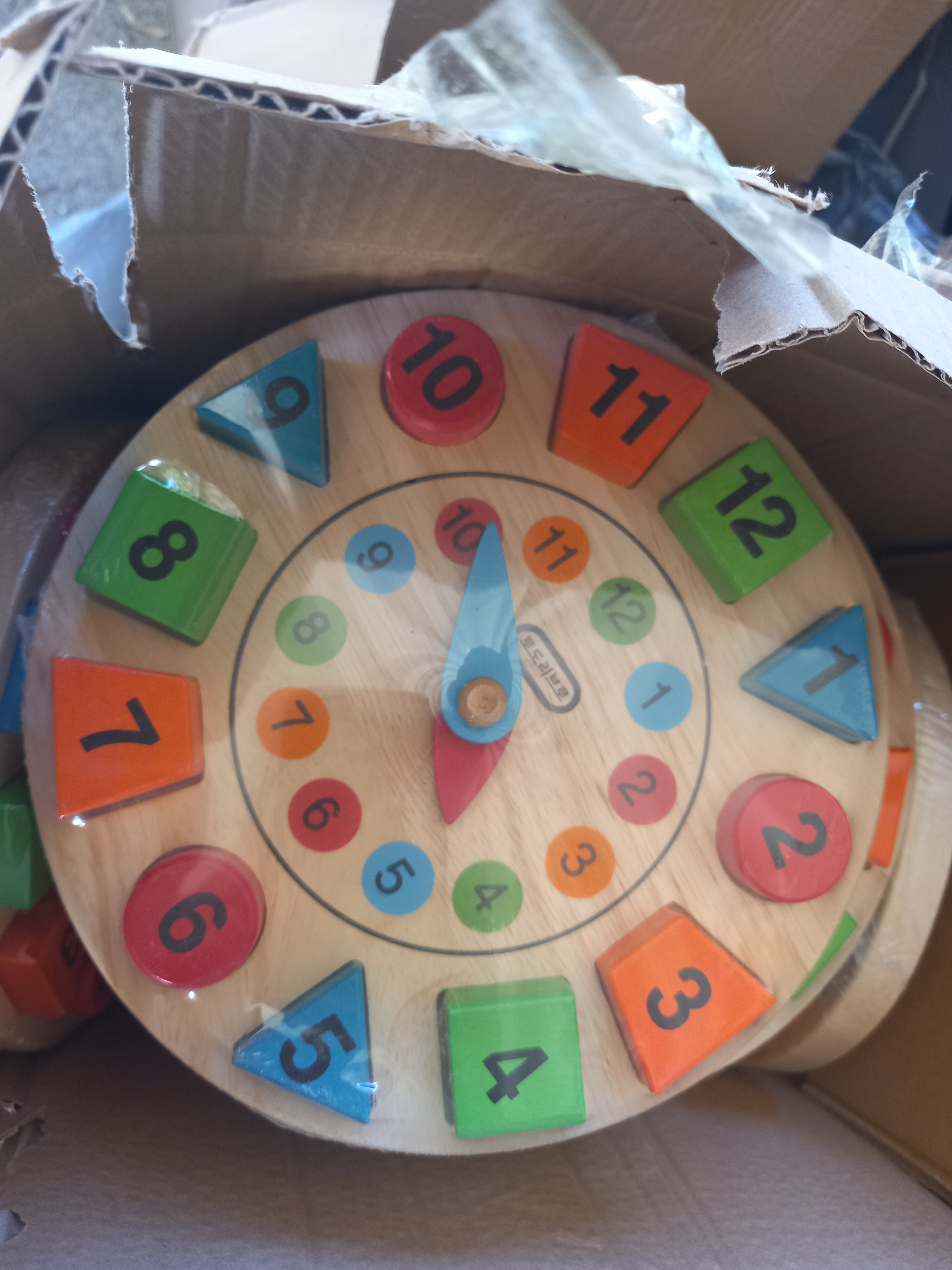 Teaching and Counting Wooden Learning Clock and time Puzzle – HAPPY GUMNUT