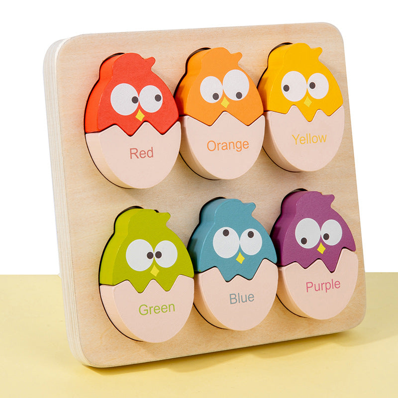 Wooden Bird Egg Colour Sorting Puzzle With Tray Cute Owl Toy – HAPPY GUMNUT